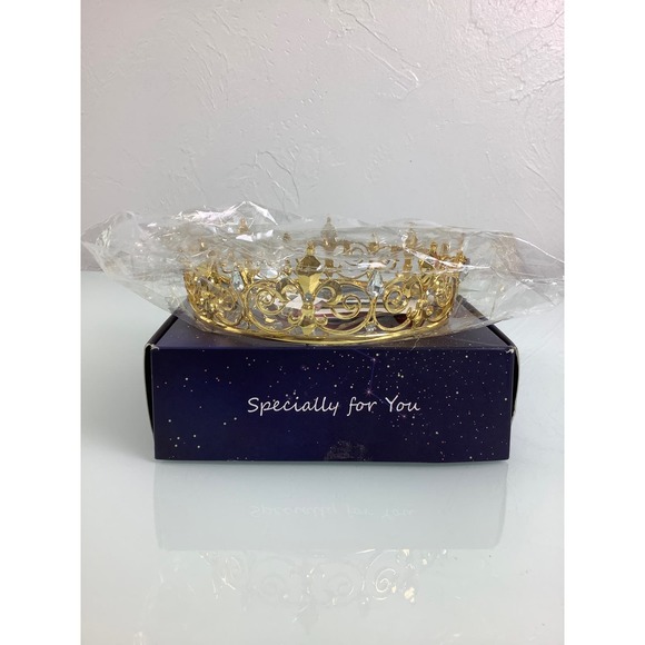Vofler | Accessories | Vofler Fleur De Lis Crystal Crown Queen Tiara ...